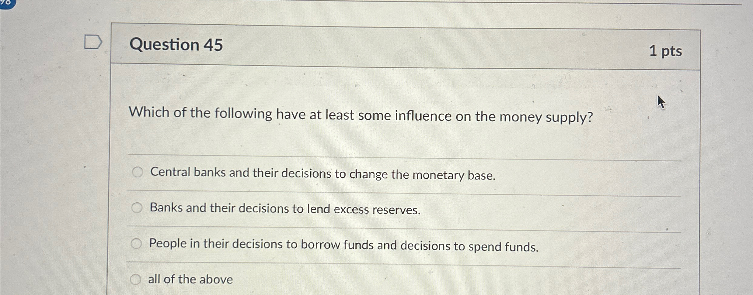 Solved Question 451 ﻿ptsWhich of the following have at least | Chegg.com