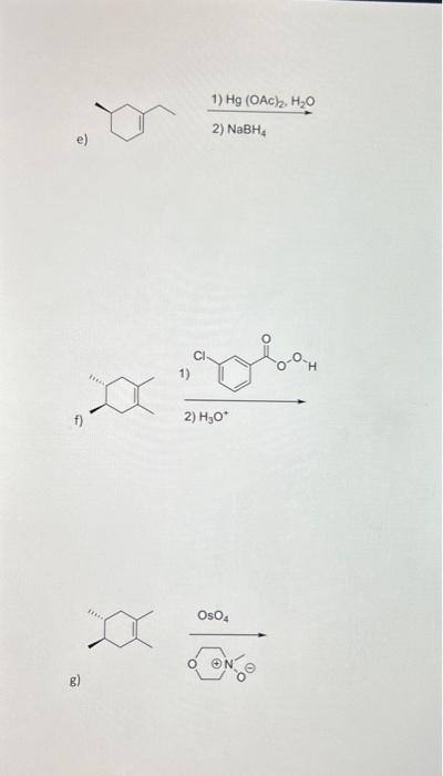 Solved Draw the product(s) of each reaction below and show | Chegg.com