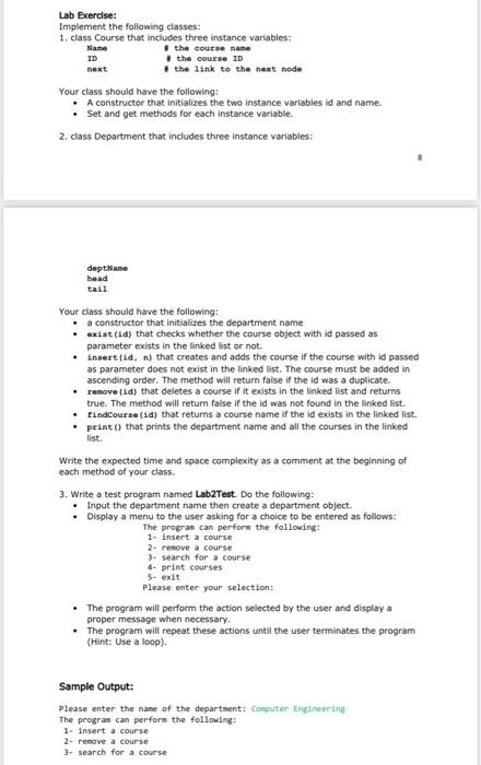 Solved Data Structure / language python Lab subject : | Chegg.com