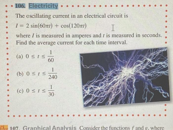 Solved The oscillating current in an electrical circuit is | Chegg.com