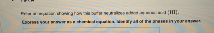 Solved A Buffer Contains Significant Amounts Of Ammonia And