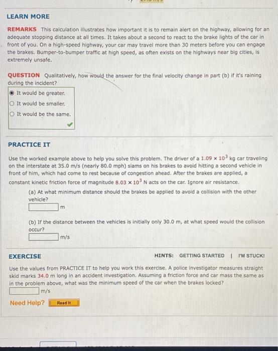 Solved LEARN MORE REMARKS This calculation illustrates how | Chegg.com