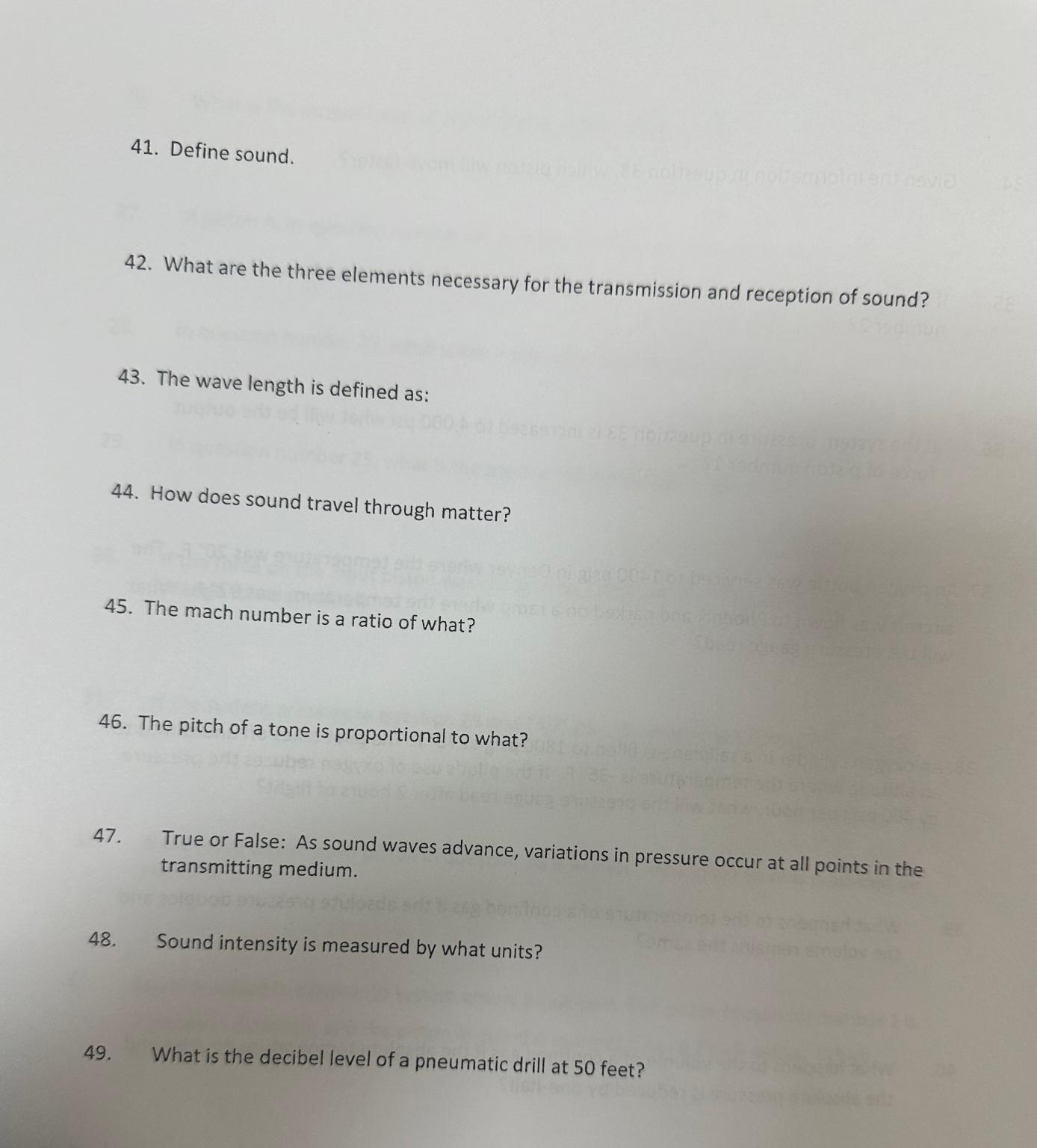 Solved Define sound.What are the three elements necessary | Chegg.com