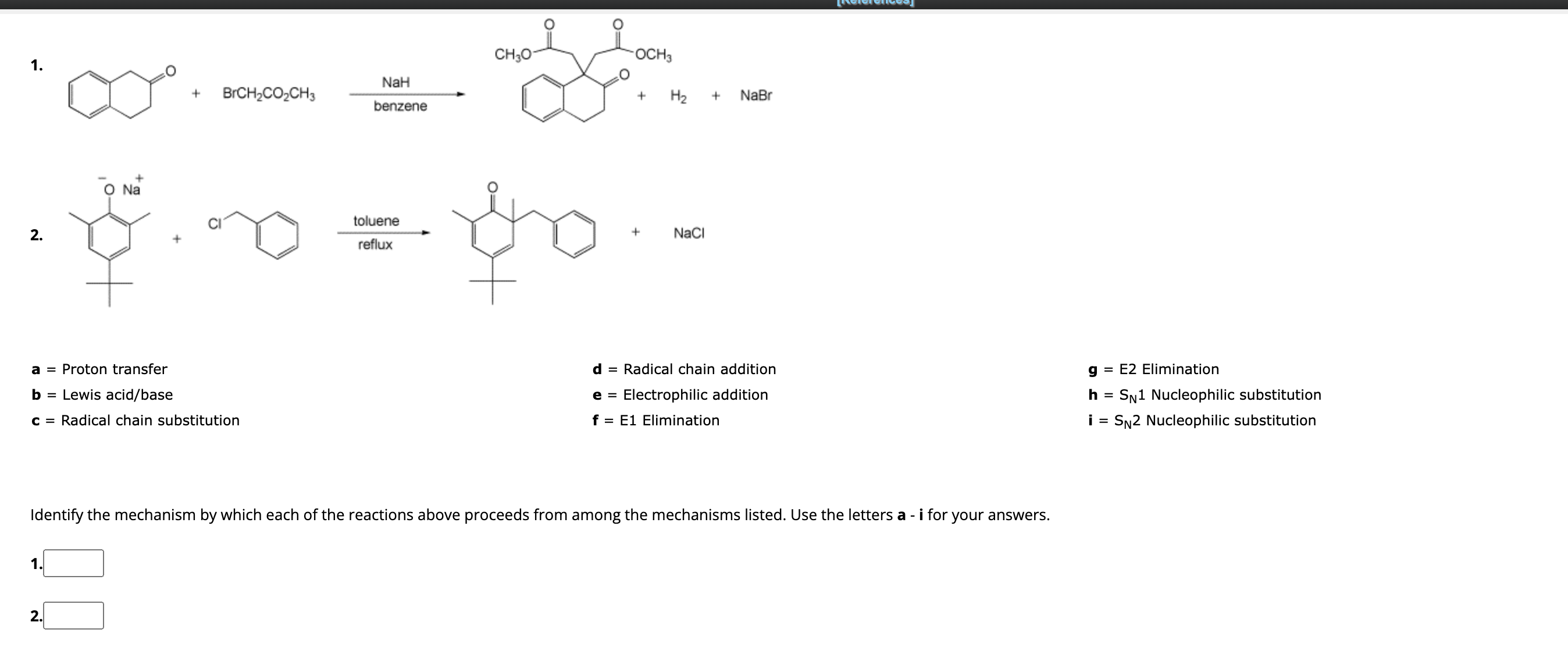 Solved a= ﻿Proton transferb= ﻿Lewis acid/basec= ﻿Radical | Chegg.com