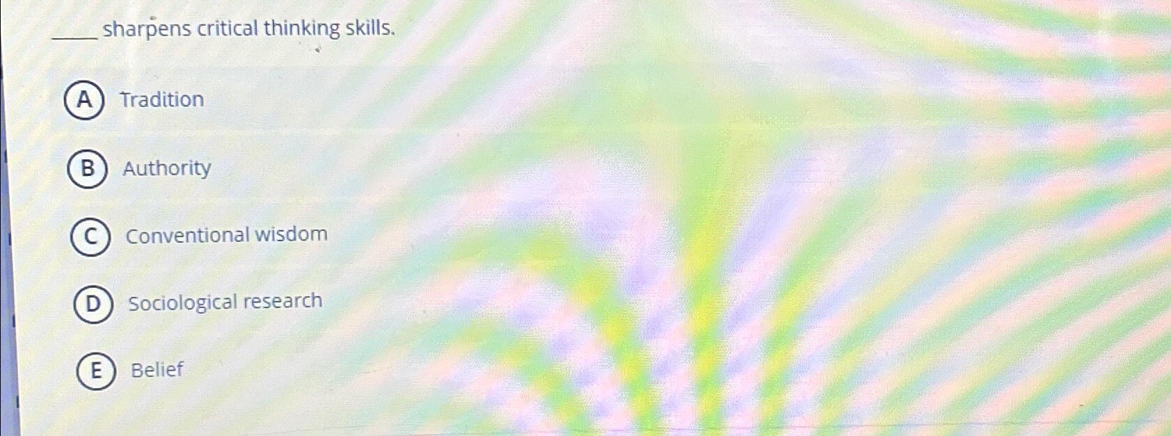 Solved sharpens critical thinking | Chegg.com