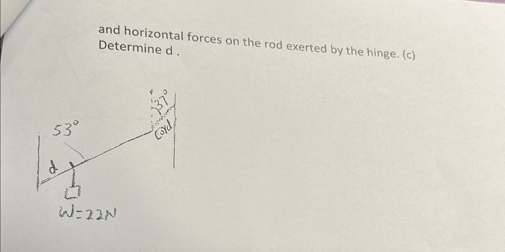 Solved A uniform rod AB of oength 5.0m snd nass M=3.7kb id | Chegg.com