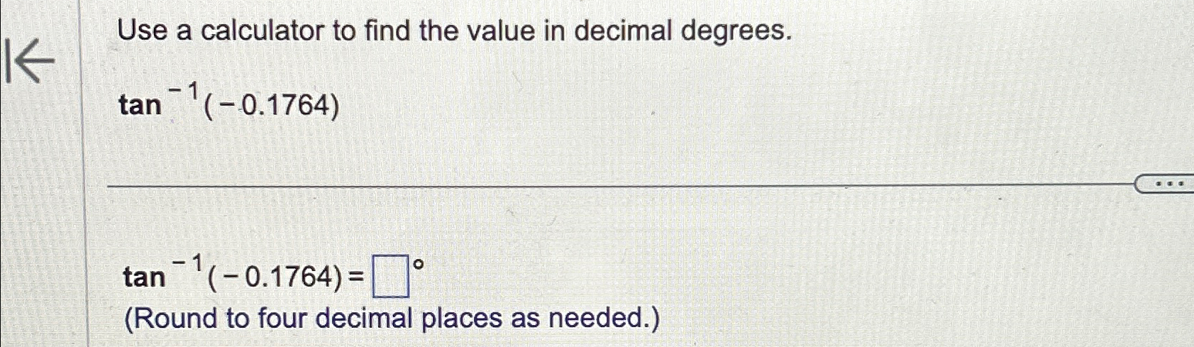 Solved Use a calculator to find the value in decimal | Chegg.com