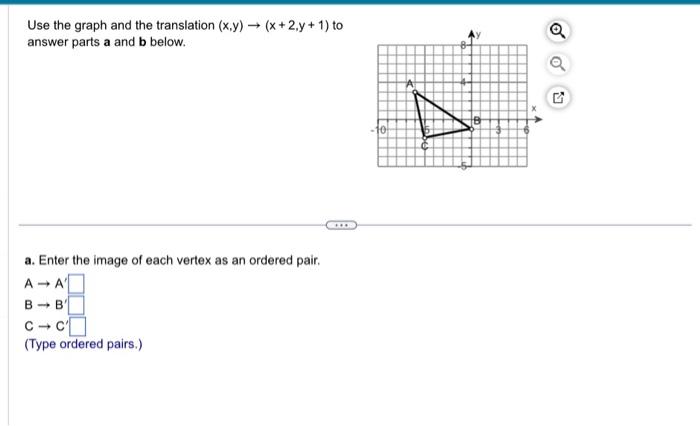 Solved Use The Graph And The Translation X Y → X 2 Y 1