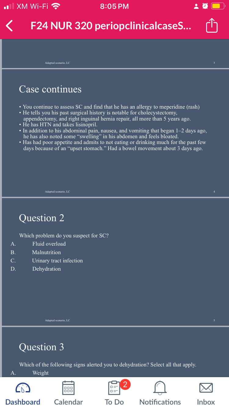 Solved Case continues Bp: 98/50, ﻿temp: 101.1, ﻿pulse 102, | Chegg.com