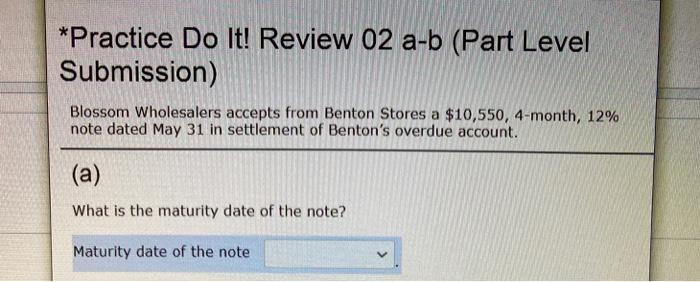 Solved *Practice Do It! Review 02 a-b (Part Level | Chegg.com