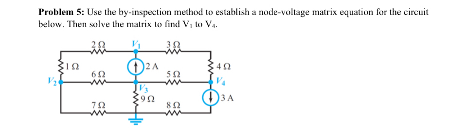Solved Problem 5: Use the by-inspection method to establish | Chegg.com