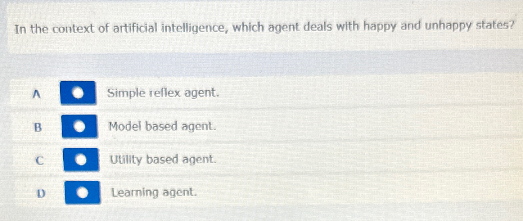 Solved In the context of artificial intelligence, which | Chegg.com