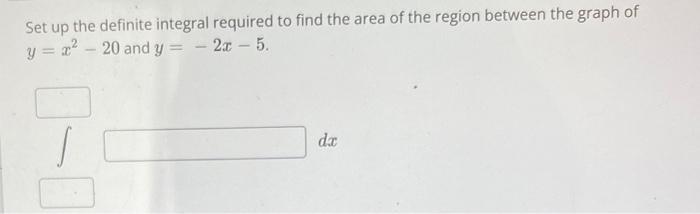 Solved Set up the definite integral required to find the | Chegg.com