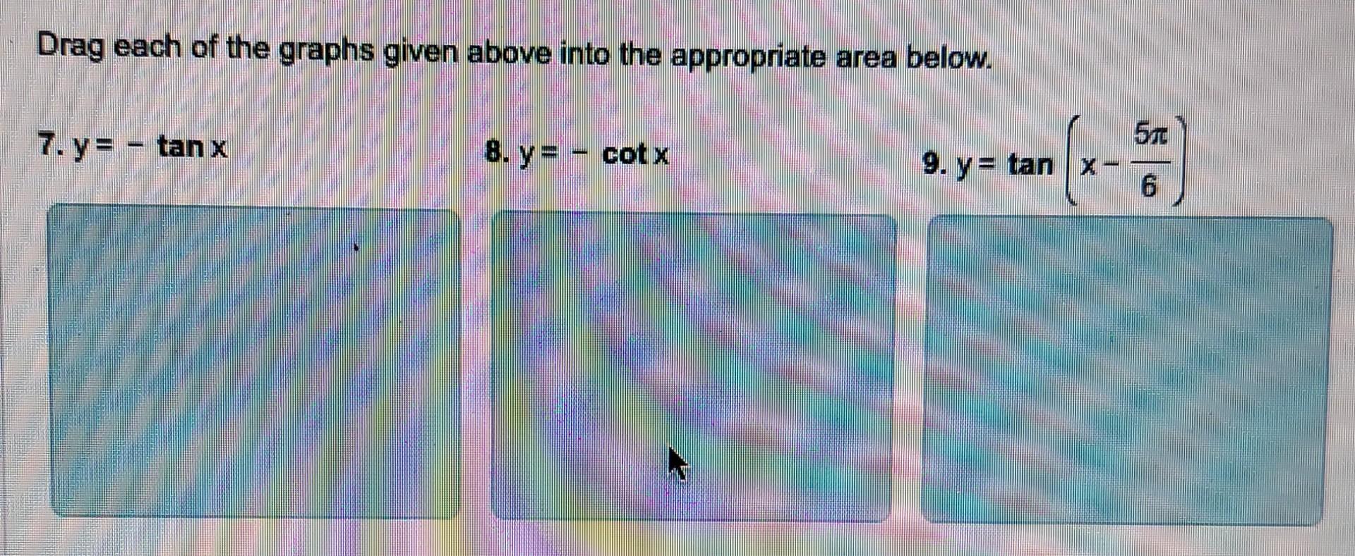 Solved Drag each of the graphs given above into the | Chegg.com