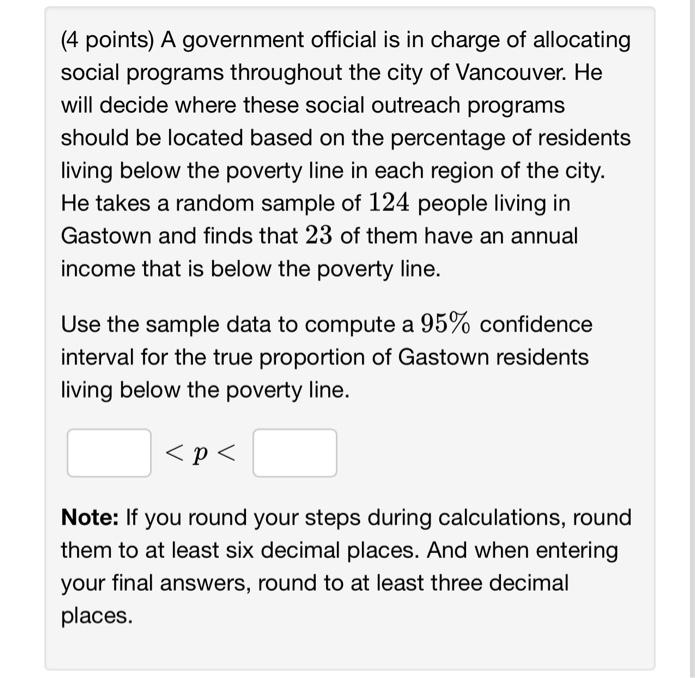 Solved ( 3 points) An epidemiologist is worried about the | Chegg.com