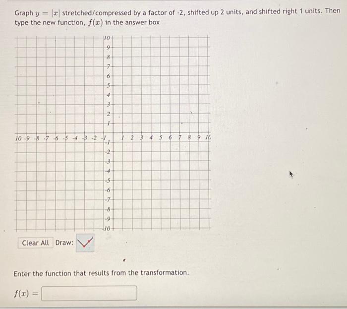 Solved Graph y = r stretched/compressed by a factor of 3, | Chegg.com