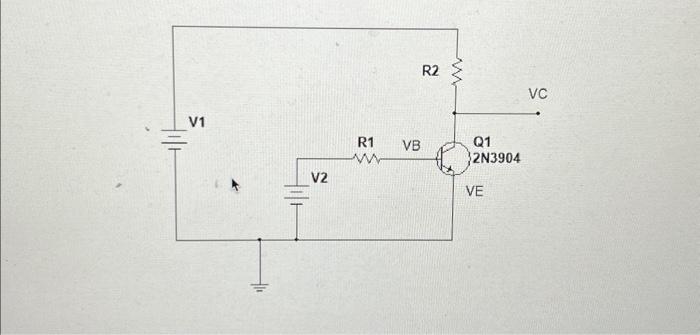 Solved Figure 2: Circuit for measuring transistor | Chegg.com