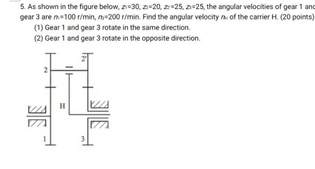 Solved Course : Mechanical Principle Please answer this | Chegg.com