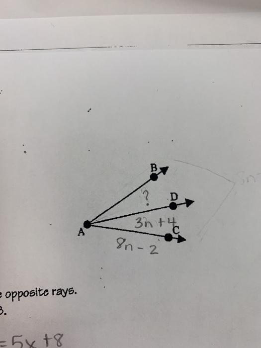 Solved in the figure shown to the right, rat AD bisects | Chegg.com