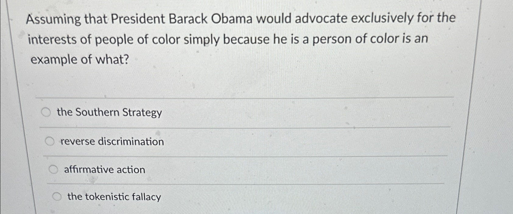 Solved Assuming that President Barack Obama would advocate | Chegg.com