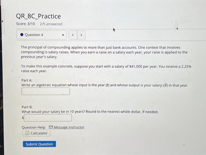 Solved The principal of compounding applies to more than | Chegg.com