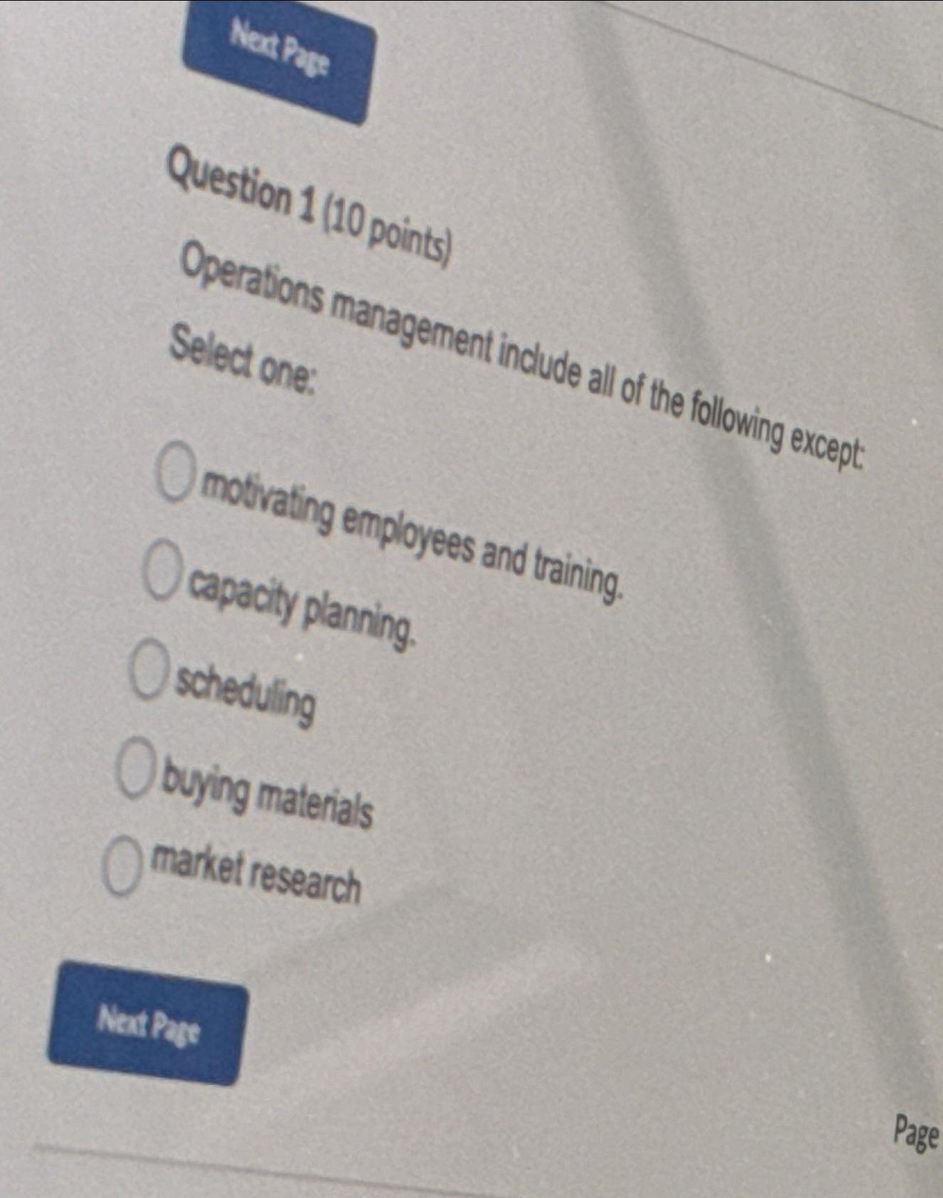 Solved Question 1 (10 ﻿points)Operations management indude | Chegg.com