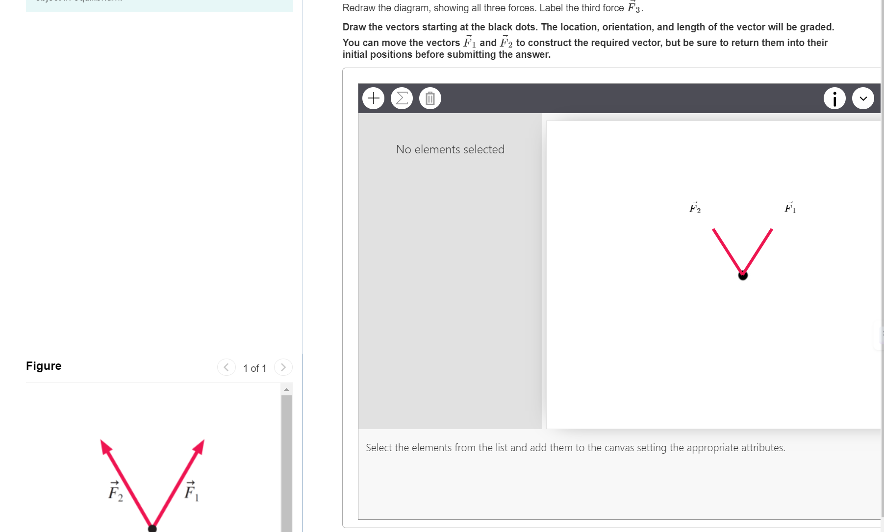 Solved Redraw the diagram, showing all three forces. Label | Chegg.com
