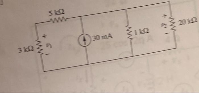 Solved calculate the voltages | Chegg.com