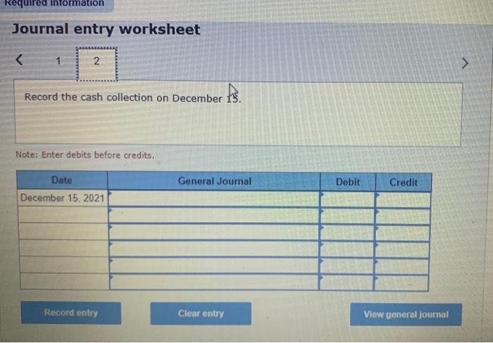 Solved Required information [The following information | Chegg.com