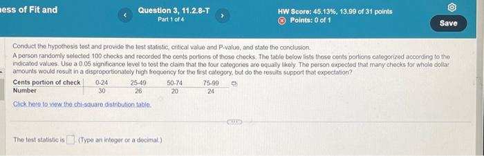 Solved Conduct The Hypothesis Test And Provide The Test