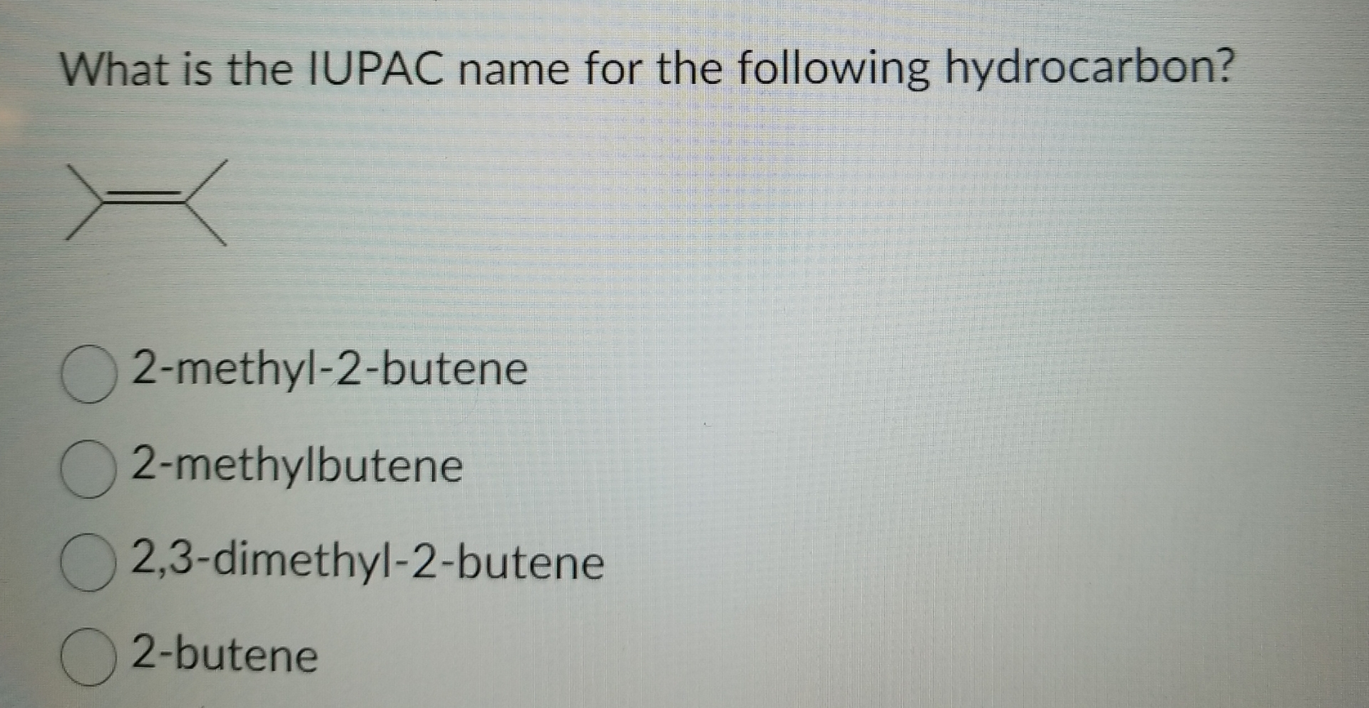 Solved What is the IUPAC name for the following | Chegg.com