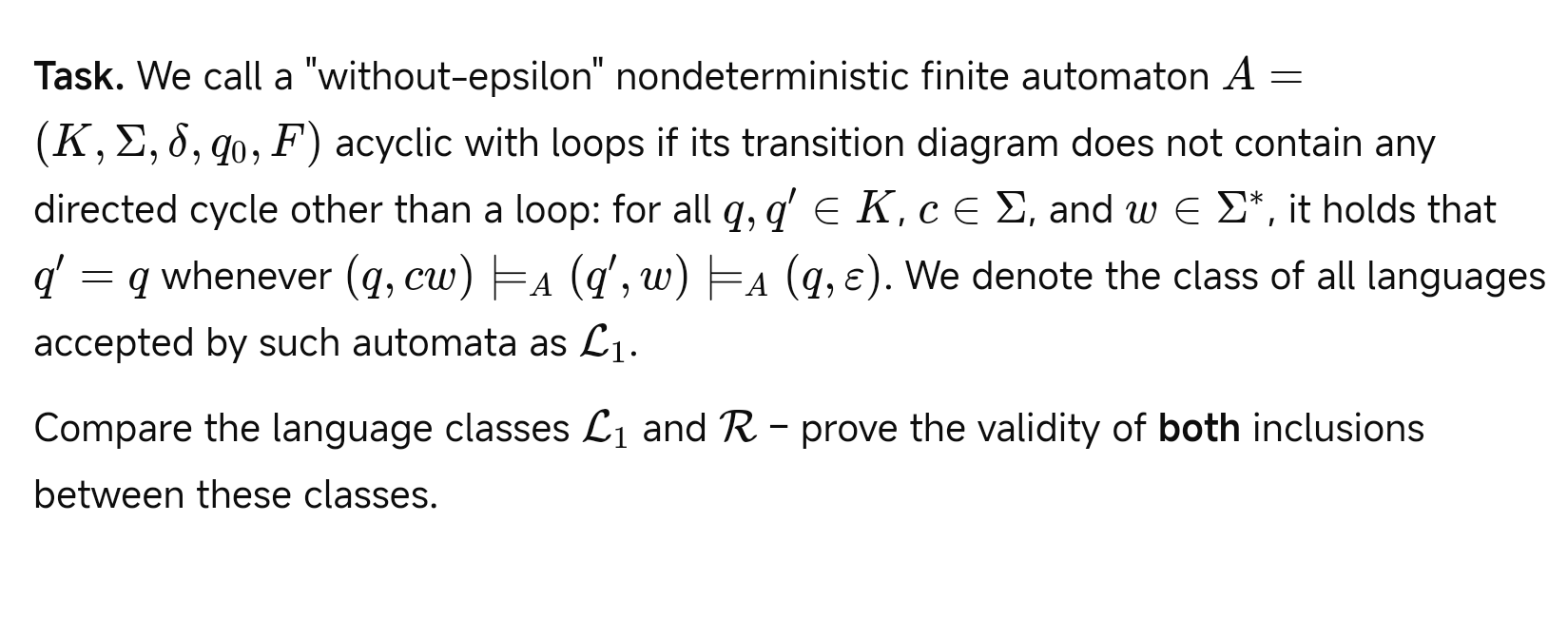 Solved Task. We call a "without-epsilon" nondeterministic | Chegg.com