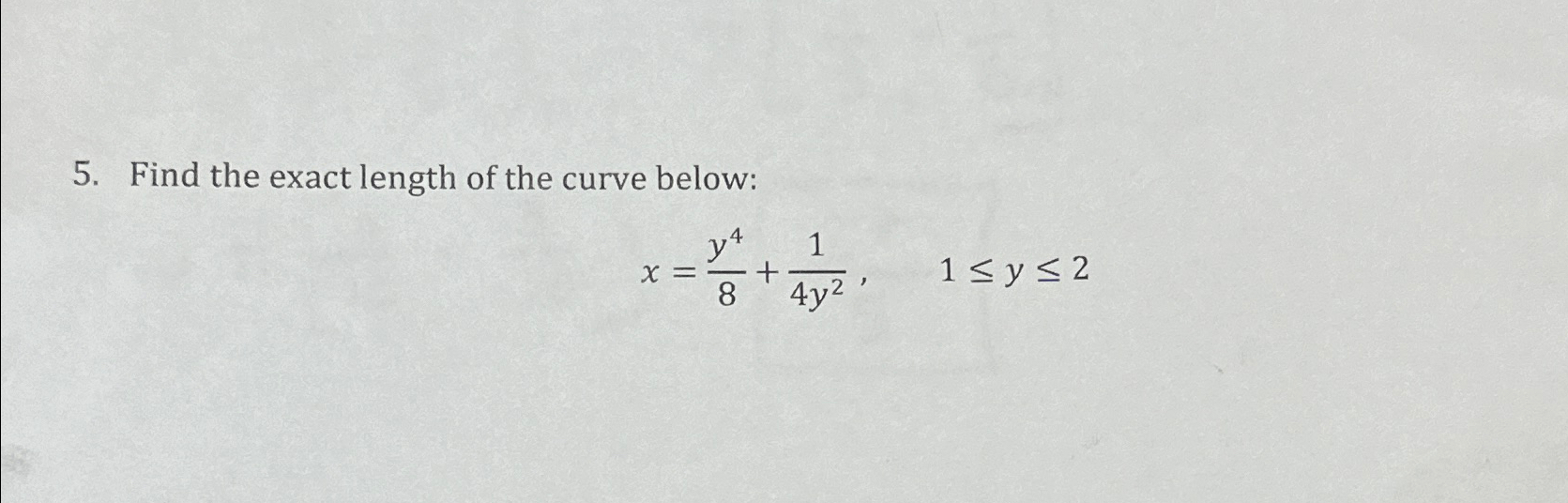 Solved Find the exact length of the curve | Chegg.com