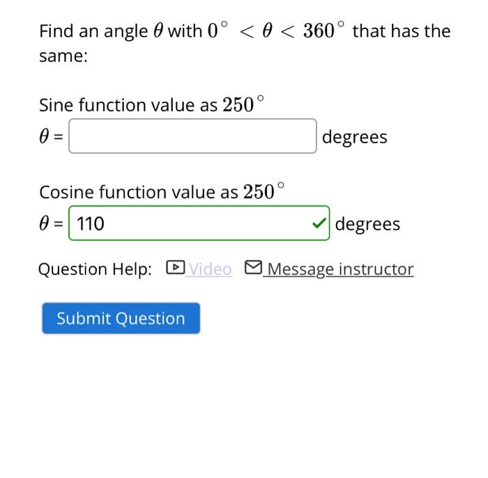 Solved Find an angle θ with 0∘