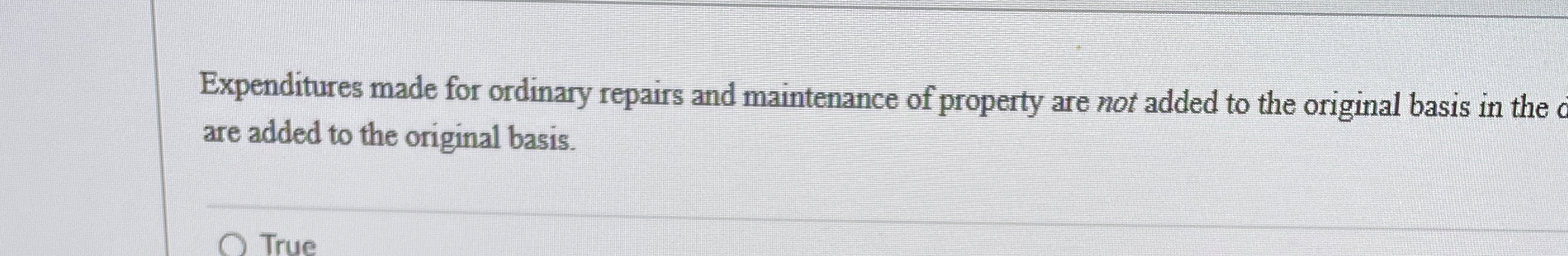Solved Expenditures made for ordinary repairs and | Chegg.com