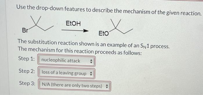 Solved The substitution reaction shown is an example of an | Chegg.com