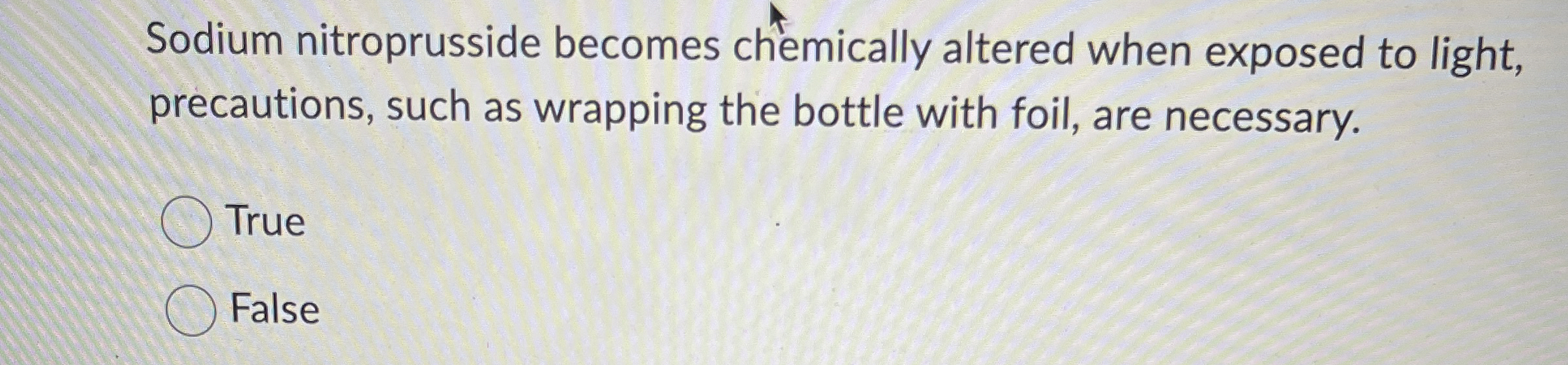 Solved Sodium nitroprusside becomes chemically altered when | Chegg.com