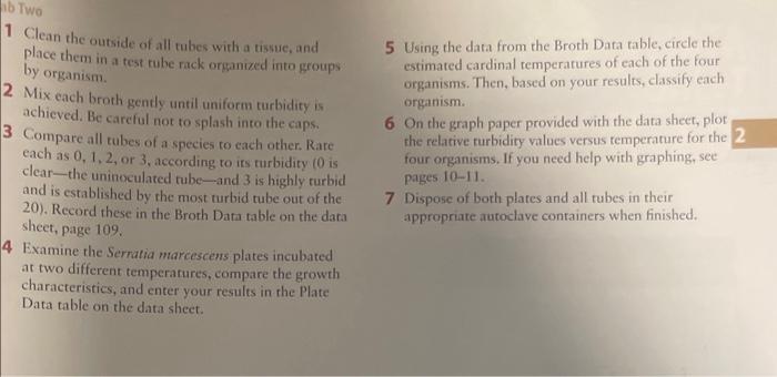 Solved For effect of temperature on microbial growth | Chegg.com
