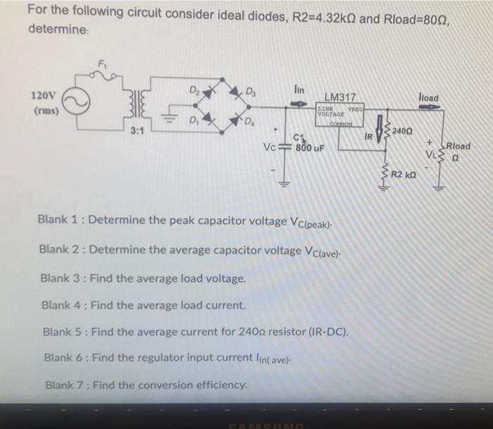 Solved For the following circuit consider ideal diodes, | Chegg.com