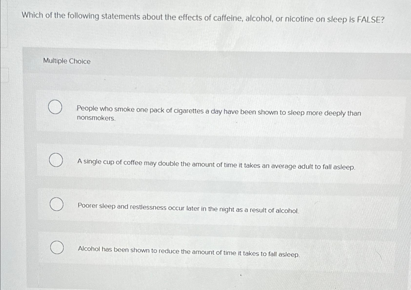 Solved Which of the following statements about the effects | Chegg.com