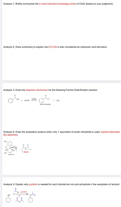 Solved Analysis 1: Briefly summarize the 5 most important | Chegg.com