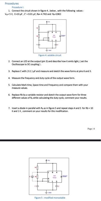 Solved Procedures Procedure 1. Connect the circuit shown in | Chegg.com