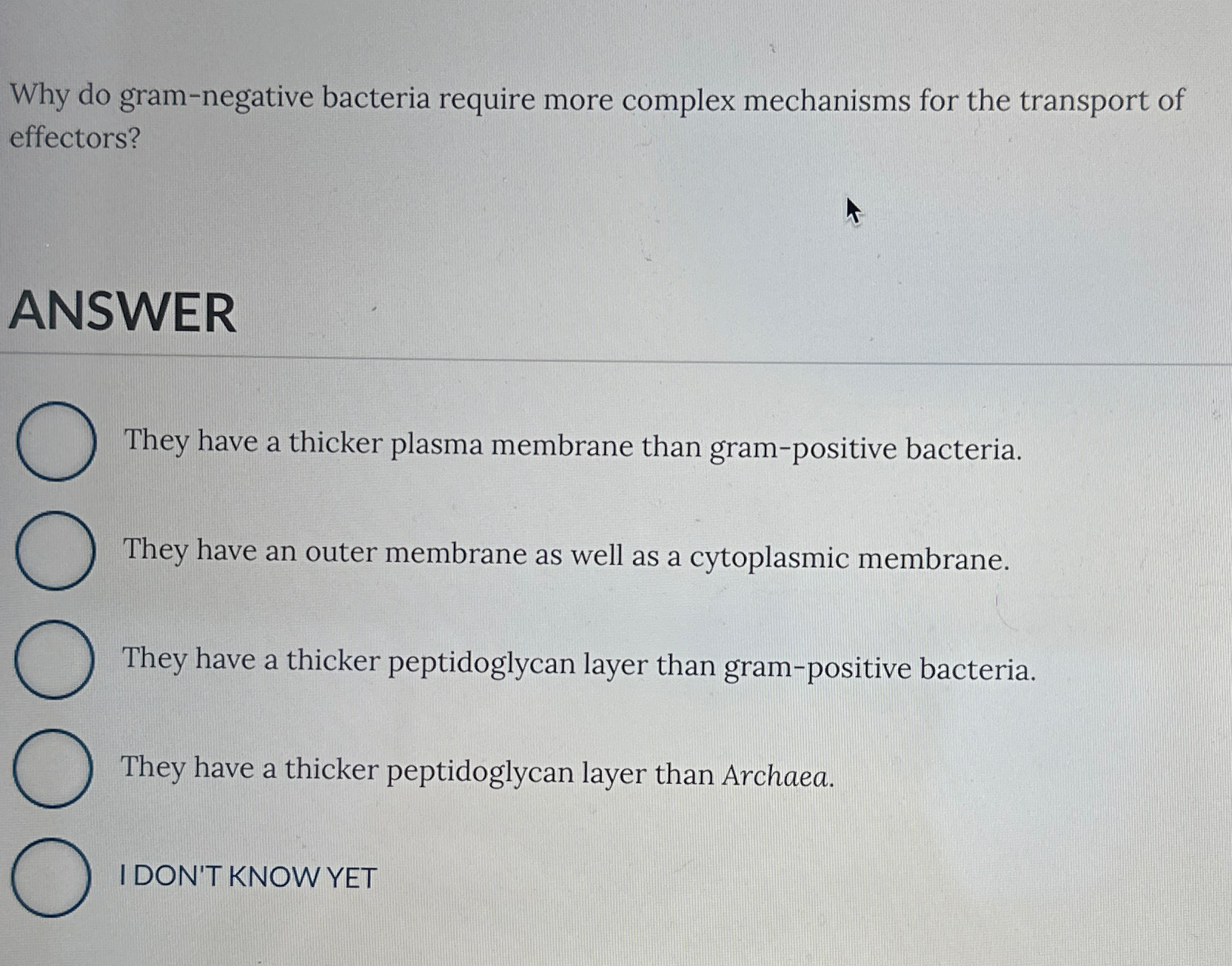Solved Why do gram-negative bacteria require more complex | Chegg.com