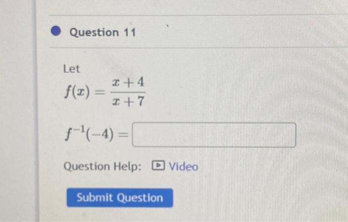 Solved Let f(x)=(x+4)2 Find a domain on which f is | Chegg.com