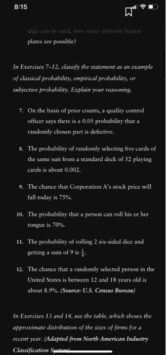 Section 3.1 In Exercises 1-4, identify the sample | Chegg.com