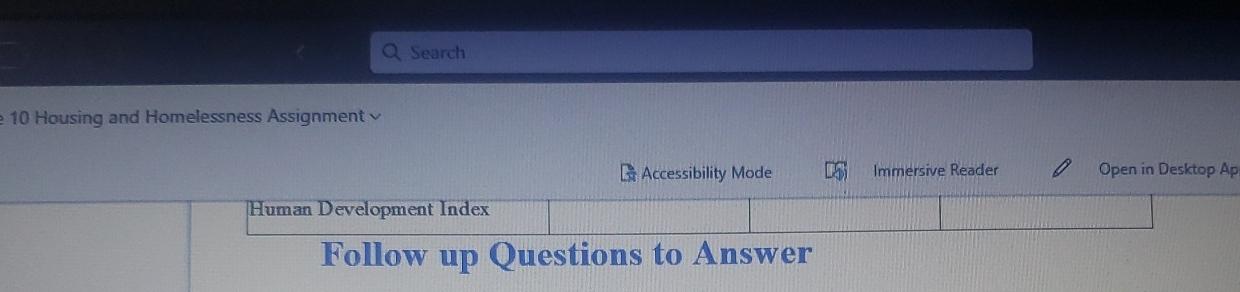 Homelessness Assignment vAccessibility ModeImmersive | Chegg.com