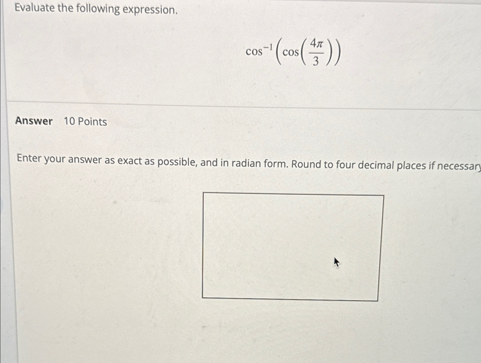 Solved Evaluate the following | Chegg.com