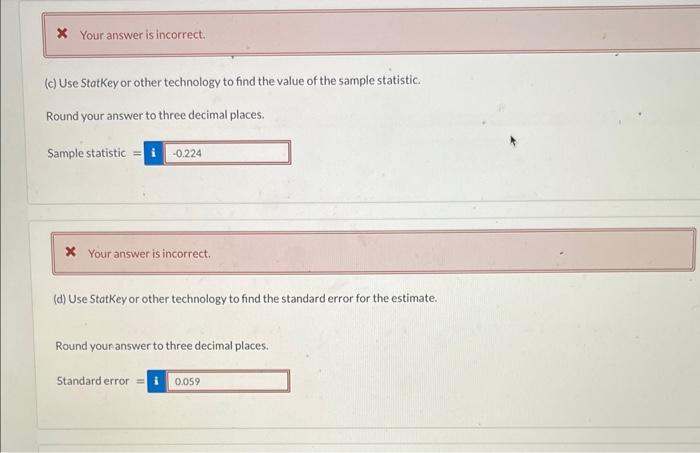 Solved This exercise uses data from a study designed to | Chegg.com