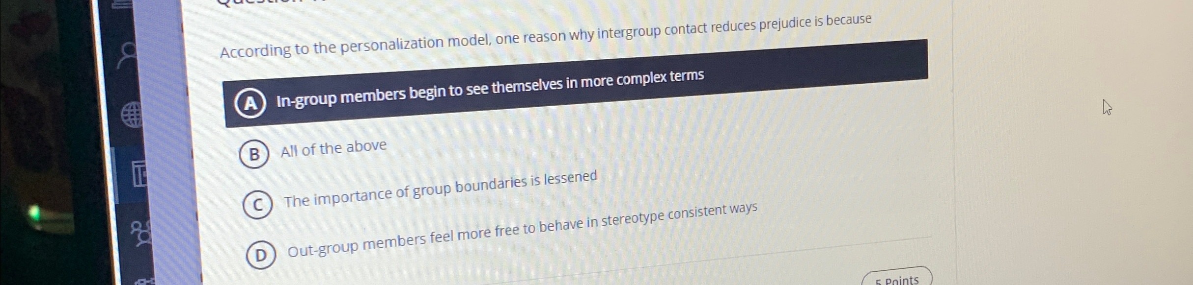Solved According to the personalization model, one reason | Chegg.com