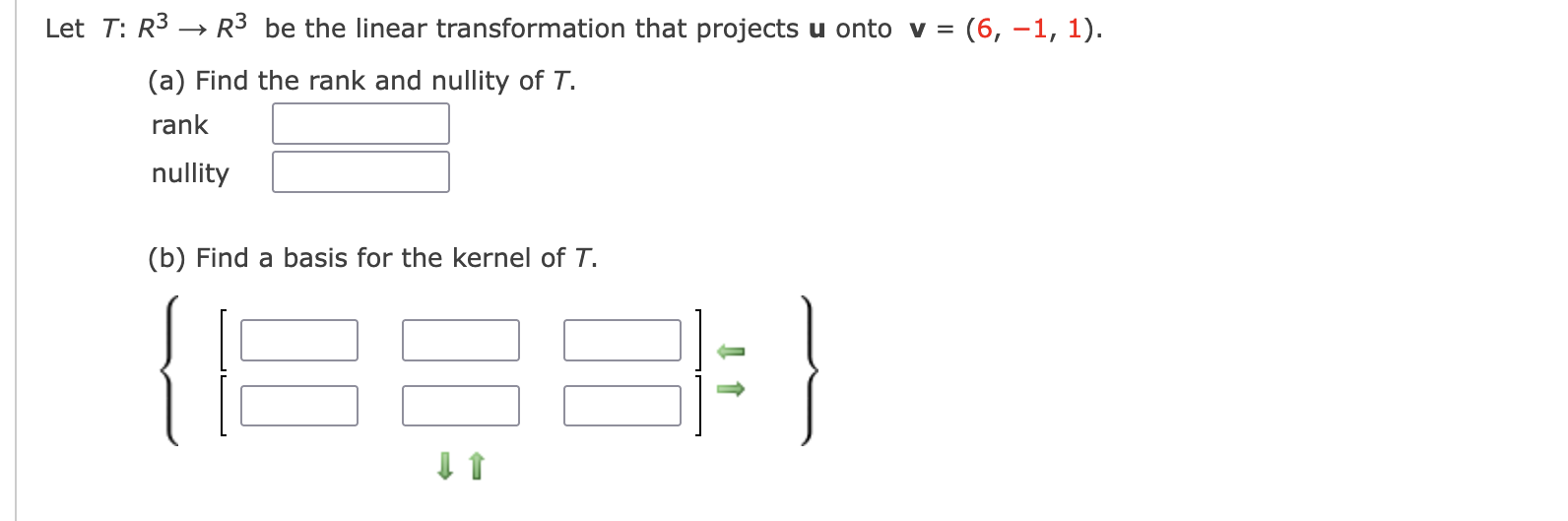 Solved Let T:R3→R3 ﻿be the linear transformation that | Chegg.com